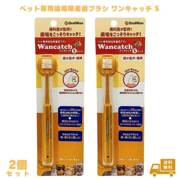 【Wancatchの優れた3つの特徴】・歯垢除去能力が高い! ! 歯垢を吸着し、口腔内に歯垢を残しません・360度毛なので、歯に当てやすく、かんたんに磨ける・やわらかブラシで歯・歯ぐきに優しい