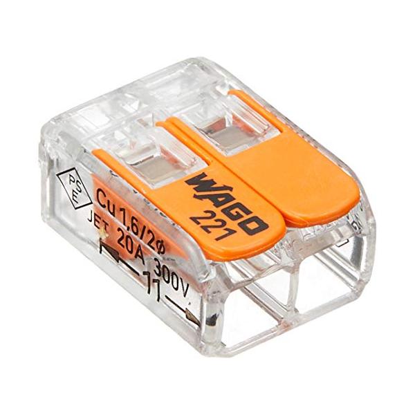 ・10個入・ブリスターパック・電線数:2本・定格(一般用途):32A-450V・見える・簡単・小型・ゆるまない・単線、より線OK・透明化:ハウジングを透明化し確認しやすい。・スリム化:WFシリーズから40%の小型化。