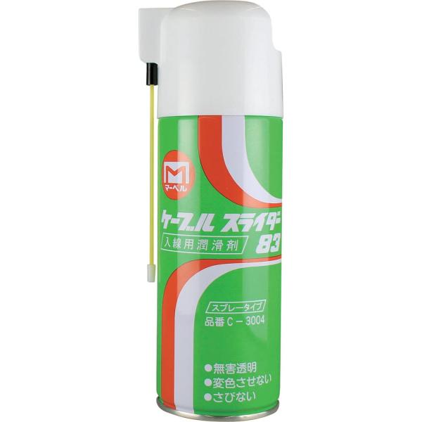 ・タイプ:スプレータイプ(シリコン系)・容量:420ml・用途:入線用潤滑剤、電線管の防錆、電線被覆の保護等・注意:スプレータイプのため、周囲への飛散にはご注意ください。床などに付着した場合、中性洗剤(台所用洗剤など)で拭き取ることでかなり...