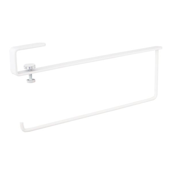 ・【外寸サイズ】幅1.5×高12.5×奥行26.5cm 【耐荷重】0.5kg【本体重量】0.19kg・【カラー】ホワイト【取付簡単】工具不要。吊戸棚の底板(厚さ1.5~2.5cm)に挟み込み、ねじで留めるだけの簡単仕様。・【材質】〈本体〉鉄...