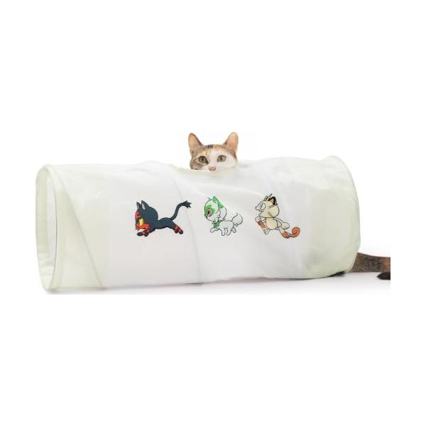 ホワイト/-/4582725983838・PatternName:トンネルColor:ホワイト・パッケージ個数:1・【猫が大好きなカシャカシャ素材】３重構造の生地を使用しており、猫が通るたびにカシャカシャと楽しい音が鳴ります。この音が猫の本...
