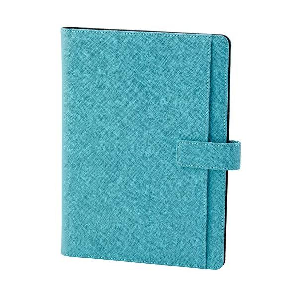 ブルー/B5/CN255A・Color:ブルーSize:B5・パッケージ個数:1・左右両利き対応のベルト付きカバーノート・【カラー】ブルー 【サイズ】B5サイズ対応(212×270×18mm)・【付属品】B5ドット6mm方眼ノート(37行・...