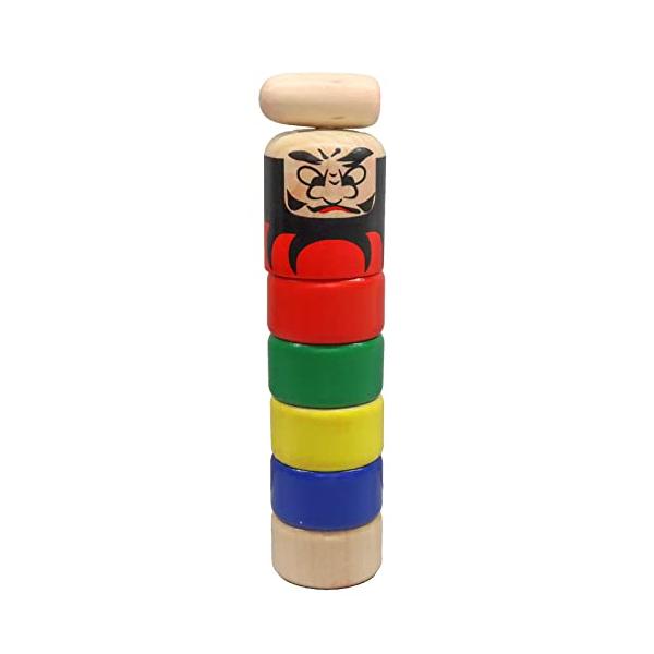 小小/-/11・Style:小・サイズ：高さ18×直径4.5ｃｍ・ダルマの胴体を小槌で抜いていく、昔ながらの日本の民芸品です