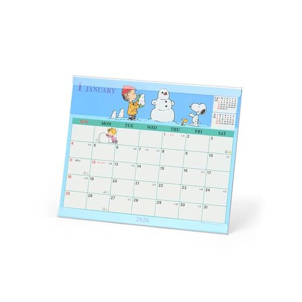 スヌーピー/-/622303・Color:スヌーピー・パッケージ個数:1・本体サイズ：約幅19.1×奥行5×高さ15.2cm。主な材料・原料：紙・卓上タイプ。ひと月毎にケースから抜き取り可能なので、書き込む時に便利。シール付き。月齢入り。・...