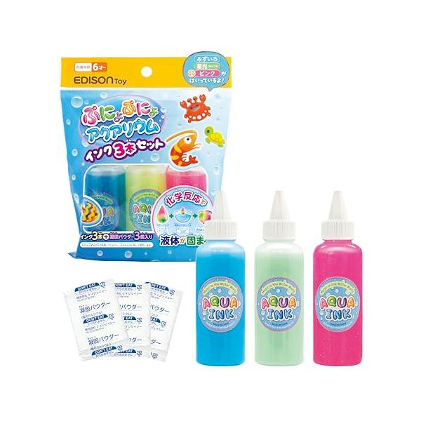 インク3本セット みずいろ 蓄光 キラキラピンクみずいろ・蓄光・キラキラピンク/-/KJT120305・サイズ：8×20.5×16cm・セット内容：インク3本(みずいろ、蓄光、キラキラピンク)・凝固パウダー3袋・重さ：355g・材質：インク...