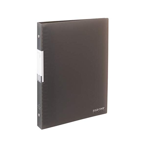 グレー/B5/LN41TK・Size:B5Color:グレー・パッケージ個数:1・【サイズ】B5（222×249×27mm）・【穴数】26穴・【リーフ収納目安】140枚・【仕様】 各表紙裏収納ポケット付き・【重量】260ｇ