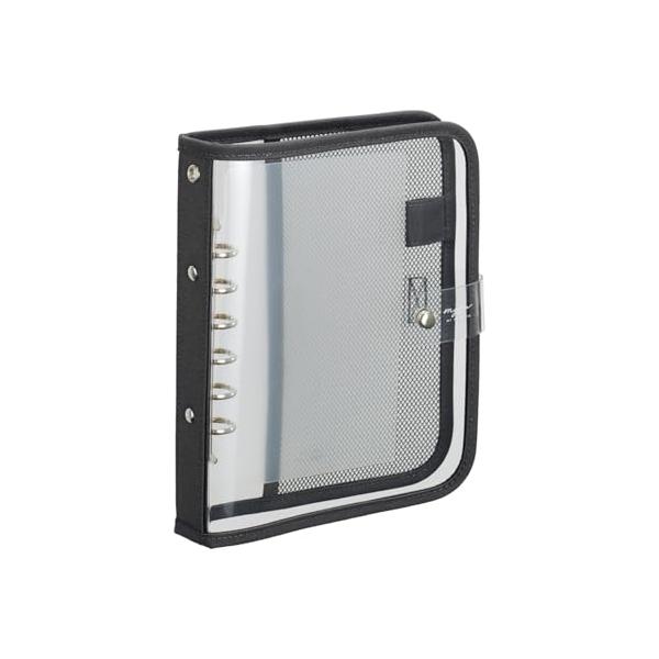 クリアーチャコールブラック/ミニ6穴/N3390-24・Color:チャコールブラックStyle:クリアー・パッケージ個数:1・【商品】コレクションとライフログを持ち運べるバインダー・【本体】クリアタイプ・【サイズ】縦21.5×横17.7×...