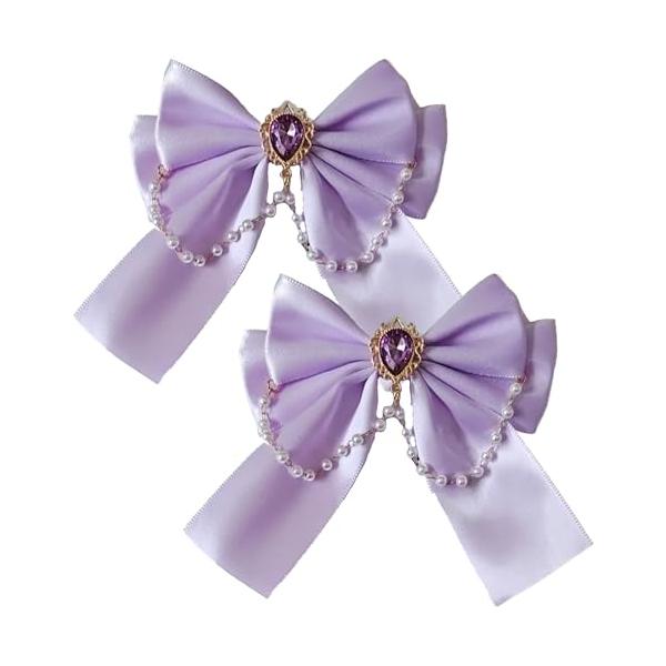 ラベンダー/-/-・Color:ラベンダー・かわいいリボンデザインは女性らしいスタイルを作り上げます。・【サイズ】横10cm×縦12cm・カジュアルからフォーマルまで幅広い場面でお使いいただけます。日常使いから、推し活・ライブ・デート・体育...