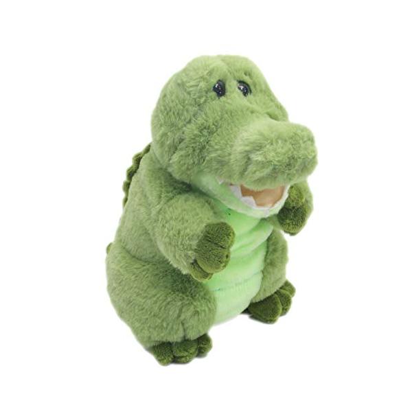 グリーン/ハンドパペット/83242・全長：23ｃｍ・ふわふわユニークなワニがやってきた！(br)その名は「ワーリー」(br)サイズはS・M・Lとハンドパペット(br)目はキラキラのラメ入りで個性的★(br)サイズ：23cm