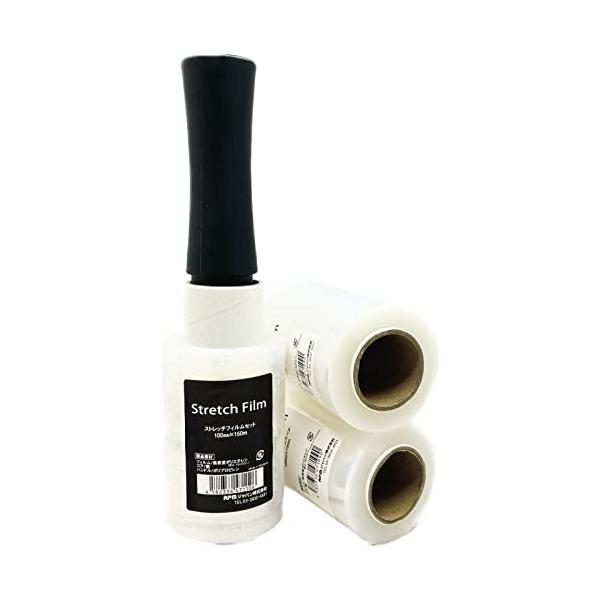 ホルダー+ラップ3個クリア/-/JPE-100-150-15HF2S・Color:クリアStyle:ホルダー+ラップ3個・パッケージ個数:1・用途：新聞・雑誌、段ボールの梱包や部品・パーツのまとめ、商品の保護・梱包、長物の荷崩れを防ぐなど・...