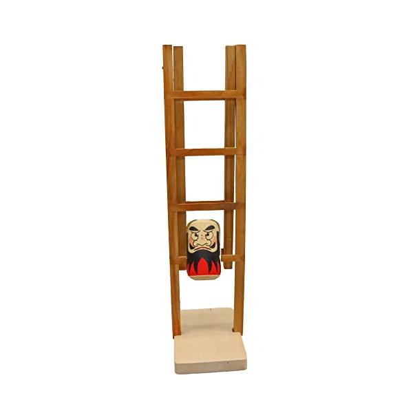 ダルマはしご ダルマ/-/19・Color:はしご ダルマStyle:ダルマ・サイズ：高さ53×幅13×奥行8ｃｍ・だるまがはしごの上からひっくり返りながら下りてくる、昔ながらの日本の民芸品です。