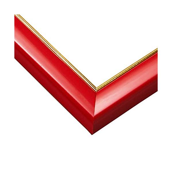 木製(金モール仕様)シャインレッド/50×75cm(パネルNo.10)/46-414・Color:シャインレッドSize:50×75cm(パネルNo.10)Style:木製(金モール仕様)・パズル完成サイズ：50×75cm　対応パネル・10...