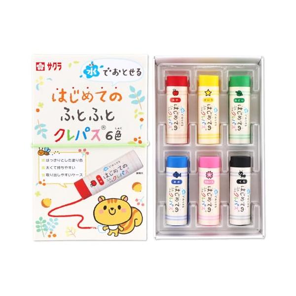 -/-/WPL6・パッケージ個数:1・【特長1】手足や体、服、机や床などについてしまっても、簡単に汚れを落とすことができる・【特長2】お子さまでも握りやすく、力いっぱい描いてもおれにくい・【特長3】お子さまのやさしい力でも紙に色が付きやすく...