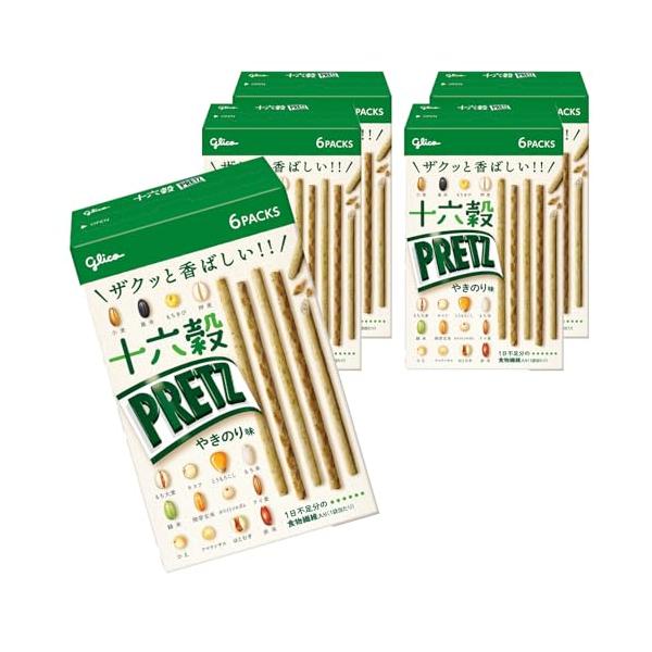 -/60グラム (x 5)/-・PatternName:【単品】やきのり味(5個)・厳選した十六種類の穀物をギュッと練りこんだプリッツです。・1日不足分（※）の食物繊維を摂れます。 ※1日不足分の食物繊維1.5gに対し、2.1g配合 　1日...
