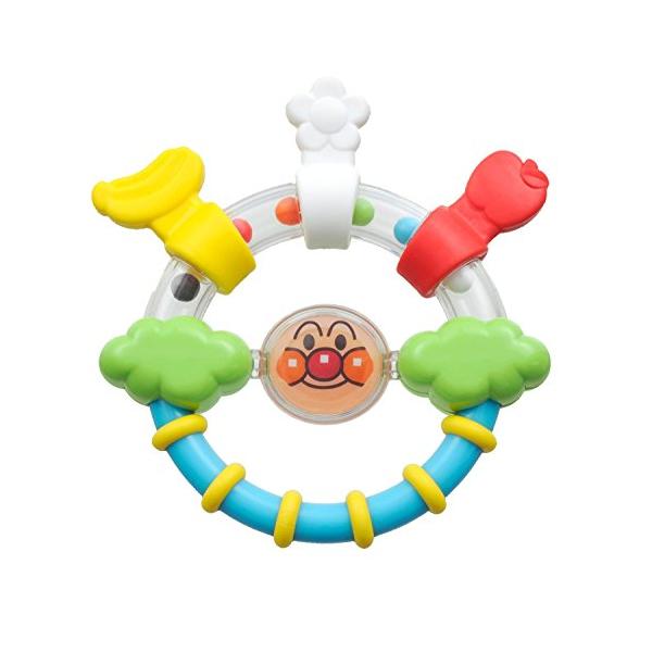 単品-/-/1545160・Style:単品・パッケージ個数:1・BabyLabo(ベビラボ) アンパンマン NEWはじめてのはがためラトル・対象年齢: 3ヶ月~