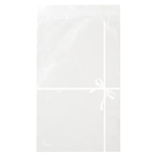 クレールリボン/W150×H230+30(テープ部)mm/CLA-TO2・Size:W150×H230+30(テープ部)mmStyle:クレール・パッケージ個数:1・両面異デザイン・粘着テープ付・〔厚み〕0.03mm・〔マチ形状〕マチなし・...