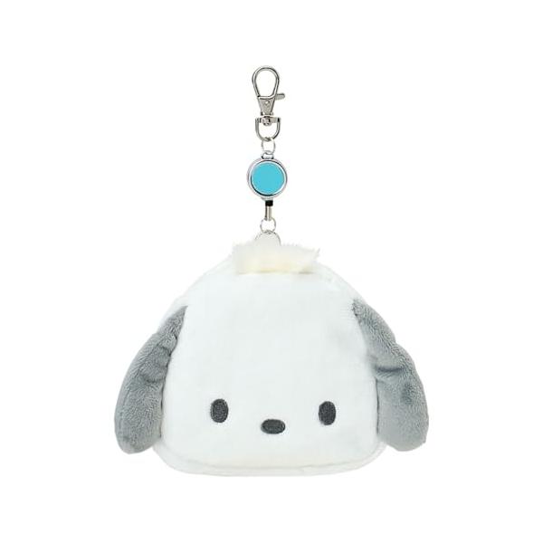 ポチャッコ/-/303313・Color:ポチャッコ・本体サイズ：約幅16.5×奥行4×高さ12cm（※リール含まず）リールの長さ:最長約36cm。主な材料・原料：綿、PVC、スチール、ポリエステル・ファスナー式開閉。カードポケット1（収納...