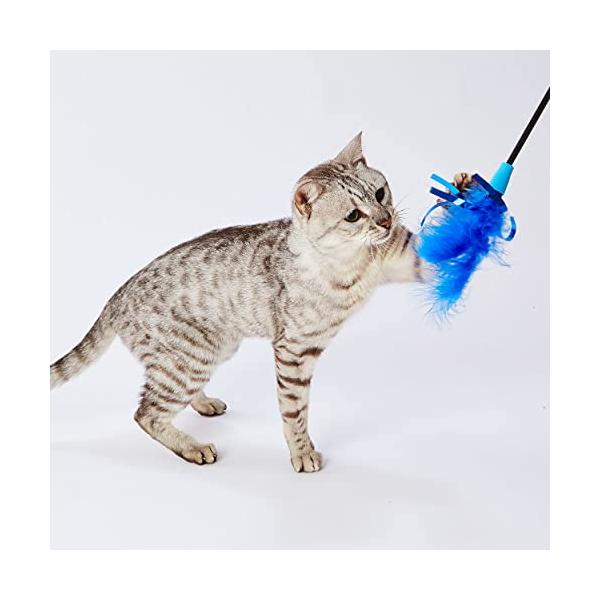 キラキラ&amp;フェザーマルチカラー/-/W26812・Style:キラキラ&amp;フェザー・パッケージ個数:1・原産国:中国・キラキラテープと青い鳥毛で興味を誘う・色:マルチカラー・梱包サイズ:40.2cm×3.7cm×7.2cm