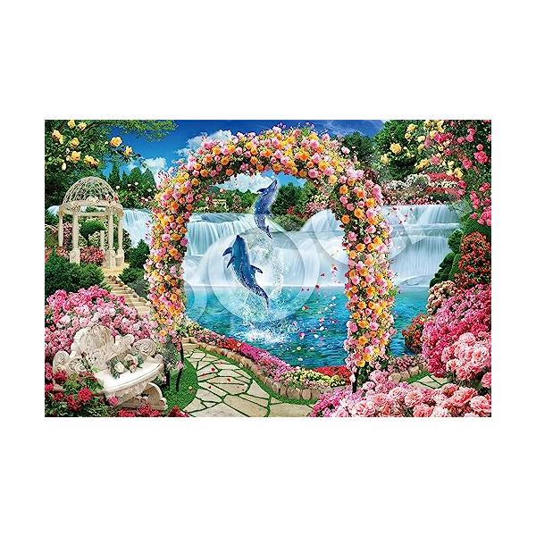 2016ベリースモールピースドルフィンズ イン ザ ローズガーデン/50×75cm/23-801s・Color:ドルフィンズ イン ザ ローズガーデンStyle:2016ベリースモールピース・パッケージ個数:1・太陽光や蛍光灯などの光を蓄え...