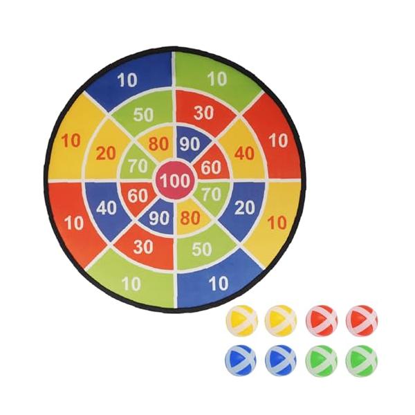 カラフル/φ75cm/4442・パッケージ個数:1・サイズ：約φ75cm・材質：ポリエステル、PE、PVC、ステンレス・どでかダーツ マジックボール・着脱テープ仕様のボールで簡単にくっつく！　コンパクトにたためるので持ち運びにとっても便利！...