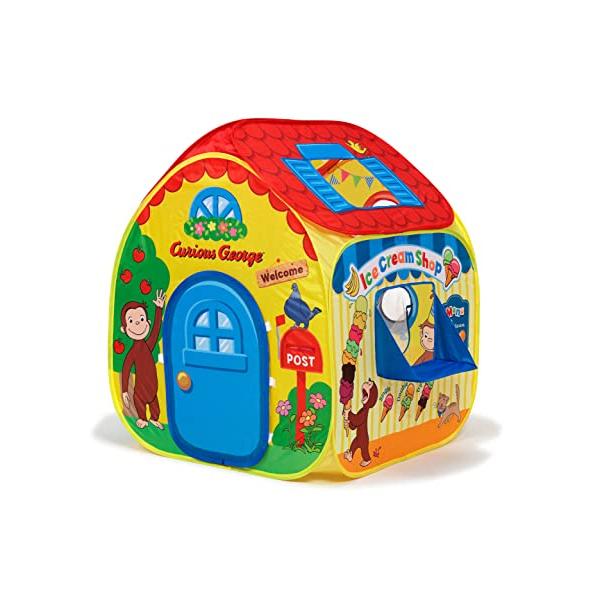 ボールハウスイエロー/-/VG14・お店屋さんごっこ、ゆうびんごっこ、まとあてゲームなど様々な遊びが詰まった楽しいハウスです。・屋根や扉は簡単に取り外し可能です。・ボール付きなので、ボールプールとしても遊んでいただけます。・ハウス収納袋、ボ...