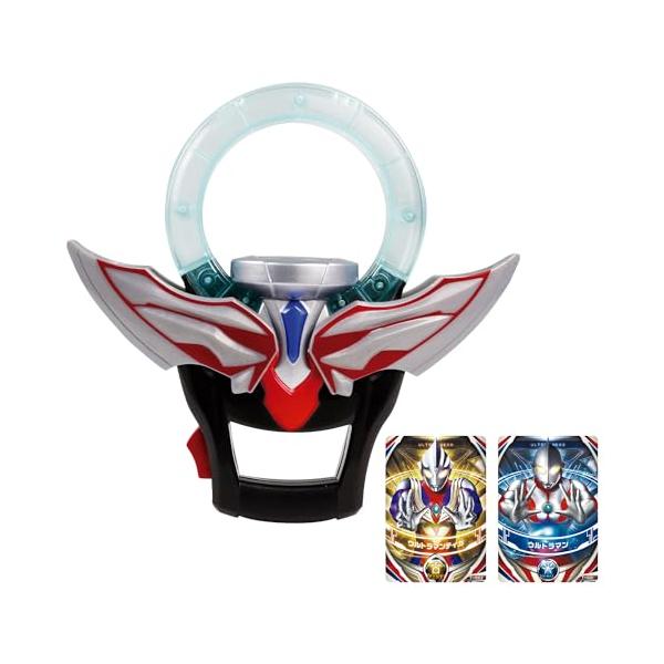 オーブリング・Style:オーブリング・コンパクトな変身アイテムの新シリーズ「サウンドウルトラなりきり」より「オーブリング」が登場！・「音」と「ギミック」でなりきり遊びが楽しめます。・トリガーを押すと、ウイングが開きスペシウムゼペリオンの変...