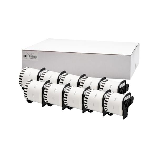 DK-2205-10Pホワイト/10個セット/DK-2205-10P・Size:10個セット・パッケージ個数:1・【互換型番】ブラザー（Brother）DK-2205 互換 10個セット（10個のフレーム付）・【商品内容】ラベル色 白；印刷...