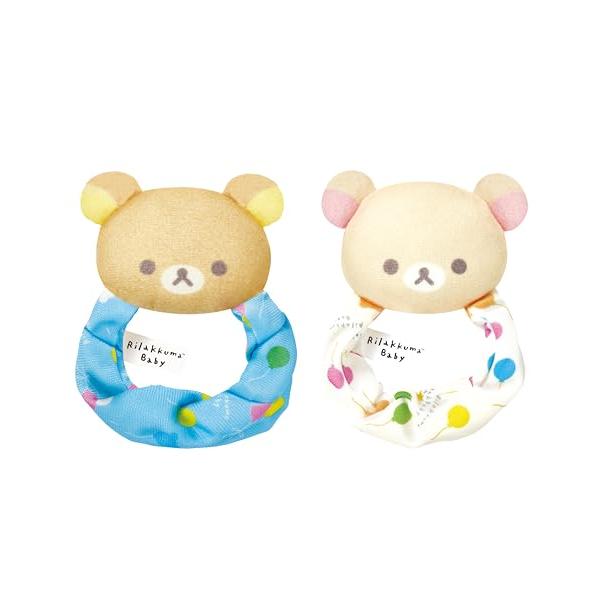 ライトブルー/-/4971404321571・●赤ちゃんの手や足につけられる、リラックマべビーの可愛い布製ラトルです。・●リラックマは鈴の音、コリラックマはビーズの音とそれぞれ異なった音が鳴ります。・●手洗い可能です。・2023 San-X...