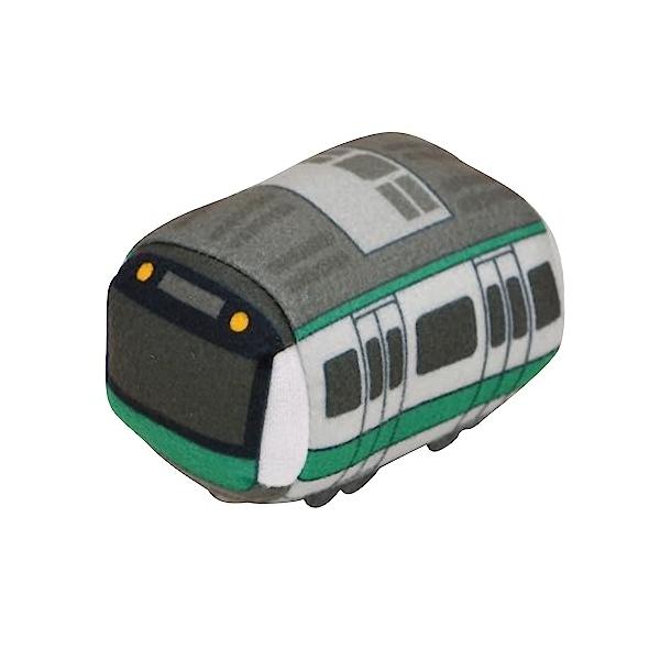 埼京線グリーン/手のひらサイズ/TTD-001-7・Style:埼京線・JR東日本商品化許諾済・人気の電車を手のひらサイズにしたお手玉型マスコット・転がしてもビーズの重みで元通り、ふわふわ感触で気持ちいい・重ねて並べたり、ループでつなげて遊...