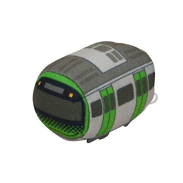 山手線黄緑/手のひらサイズ/TTD-001-5・Style:山手線・JR東日本商品化許諾済・人気の電車を手のひらサイズにしたお手玉型マスコット・転がしてもビーズの重みで元通り、ふわふわ感触で気持ちいい・重ねて並べたり、ループでつなげて遊んだ...