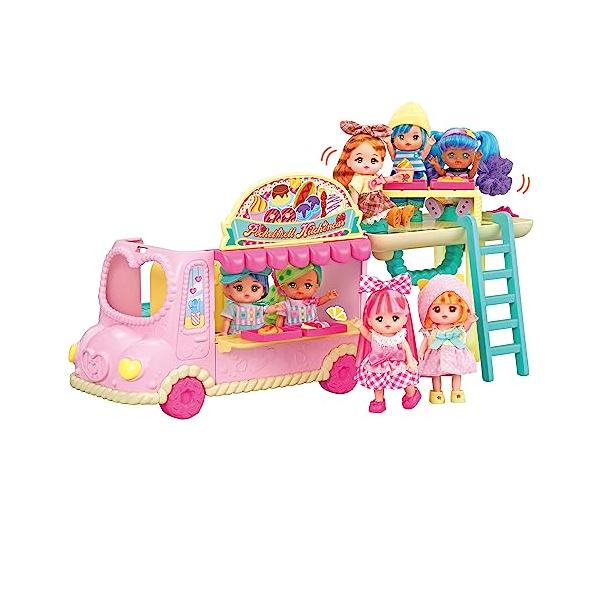 三段式ポケメルキッチンカー/フリーサイズ/1851588・Color:ポケメルキッチンカー・氷水で食べ物の色が変わるお料理＆キッチンカーでおみせやさんごっこ！