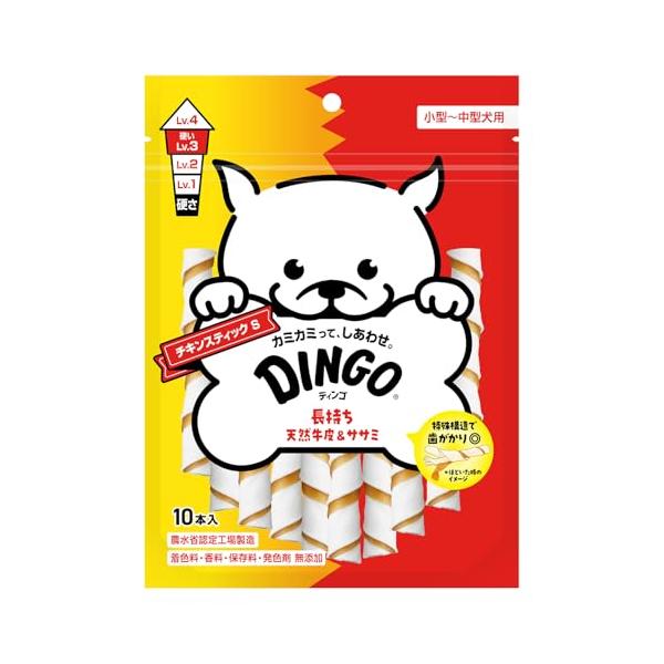 10本入-/10本入/-・PatternName:小型犬~中型犬用Size:10本入・天然牛皮ガムにササミを巻き込んでおいしさ長持ち。・天然牛皮は牛皮の強力な繊維がそのまま残っているから長持ち。・噛んでいるうちに口の中の水分で柔らかくなって...