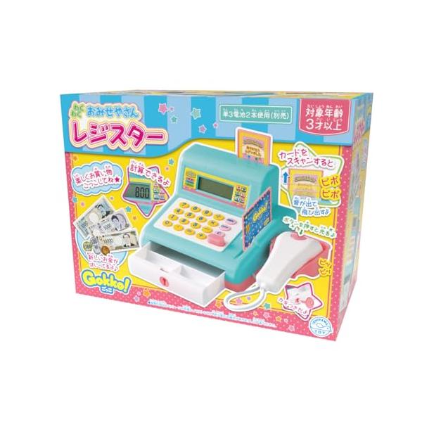 わくわくおみせやさんレジスターわくわくおみせやさんレジスター/-/-・ハンドスキャナーで商品をピッピッ! ボタンを押すと光ります。・電卓機能が内蔵・新しいお金が入ってお買い物のお勉強や練習ができます。・単三電池2本仕様（別売り）・原産国：中国