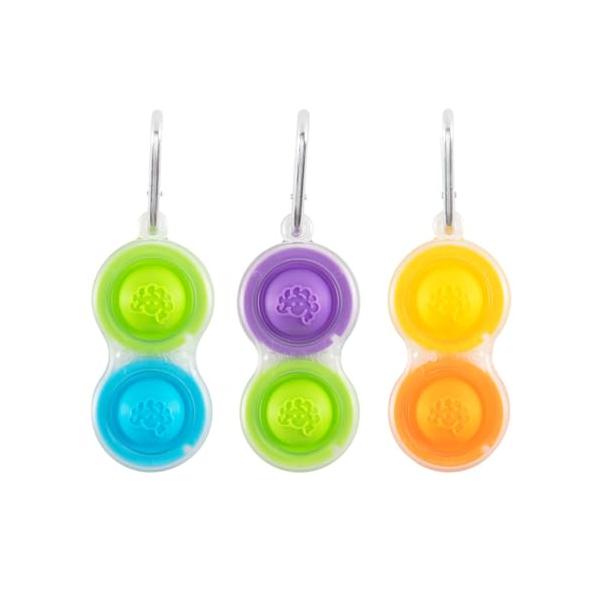 ライムグリーン&amp;ブルー / パープル&amp;ライムグリーン / イエロー&amp;オレンジ (※ 色は選べません)シンプル ディンプル クリア/ワンサイズ/FA334-2・Color:シンプル ディンプル クリア・アメリカ発 知育...
