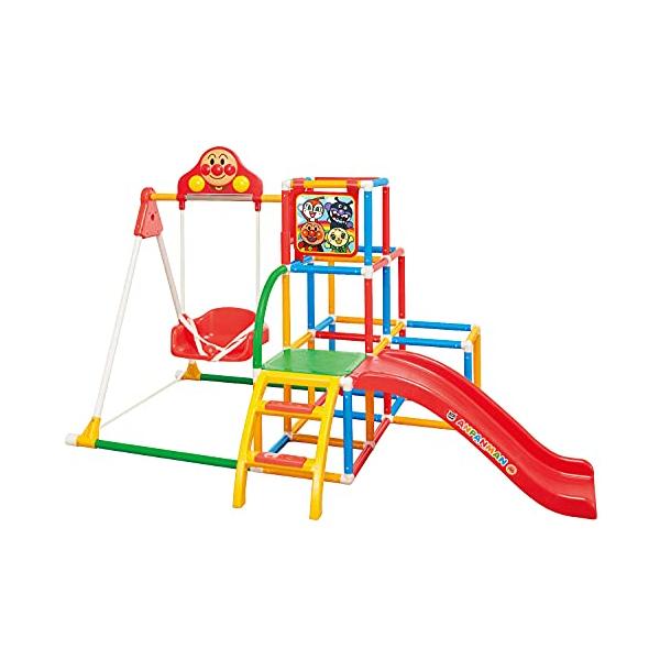 うちの子天才 ブランコパークDXレッド/136 x 193 x 118 cm/4971404318274・Style:うちの子天才 ブランコパークDX・パッケージ個数:1・室内で体を動かして楽しめる、アンパンマンのジャングルジムです。・ジャ...