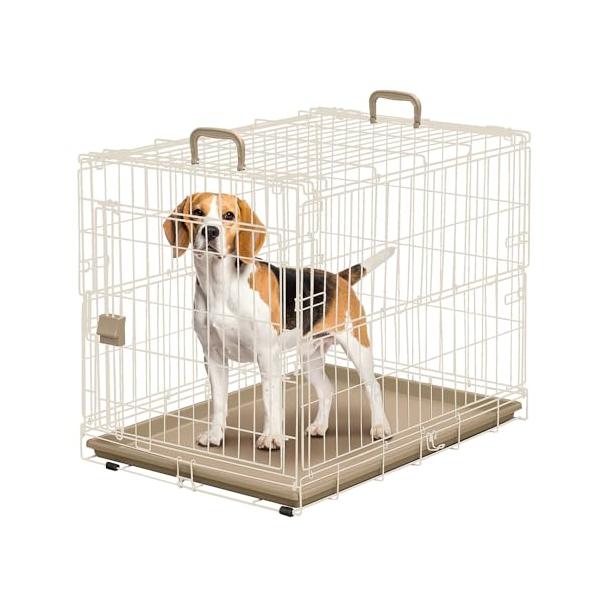 ライトナチュラル/中型犬用/OKE-750R・Size:中型犬用・本体サイズ (幅X奥行X高さ) :54.5×77×60.5cm・本体重量:10.2kg・スチール製・組み立て簡単