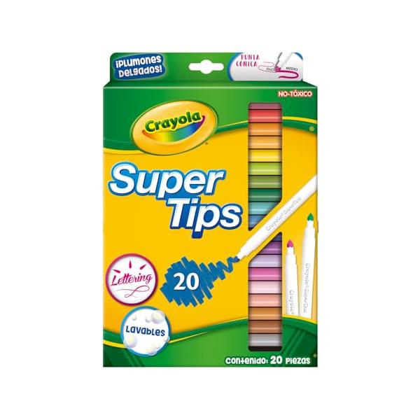 20色/1 Pack/58-8106・Color:20色・パッケージ個数:6・世界20ヶ国以上で愛され100年以上の歴史を持つクレヨンメーカー「クレヨラ(Crayola)」の「水でおとせる カラーリングマーカー 20色(Washable S...