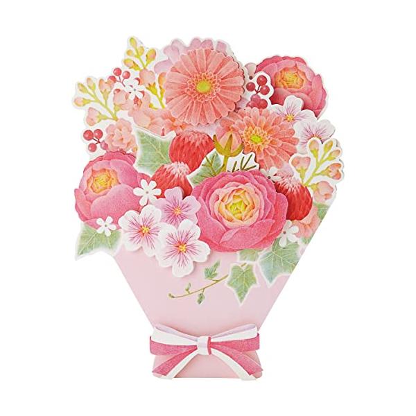 ピンク花束(小)ピンク/標準/743488・Style:ピンク花束(小)・華やかな花束のデザインの寄せ書きカードです。・花のメッセージシール12枚付き。・メッセージシールはミシン目で切って配ることができます。・シールを中に貼るだけでステキな...