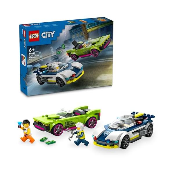 ポリスカーチェイス マッスルカーを追えマルチカラー/-/60415・Style:ポリスカーチェイス マッスルカーを追え・パッケージ個数:1・ポリスカーでのワクワクのアクション ? ワクワクドキドキの追跡ごっこを楽しめる、レゴシティ ポリスカ...