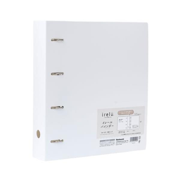 ホワイト/横300mm×縦330mm×背幅60mm/IRL-BD-W・パッケージ個数:1・?【推し活収納系インフルエンサー『mico』監修】増え続けるグッズを一冊にまとめるD型4穴金具を使用したリフィル式のバインダー。A4ワイド設計で各社リ...
