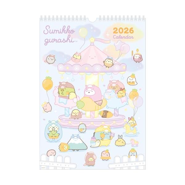 壁掛け B4すみっコぐらし/-/CD40001・Color:すみっコぐらしStyle:壁掛け B4・パッケージ個数:1・【サイズ】370×256×3mm・【素材】上質紙・【枚数】13枚・【その他】六曜入り