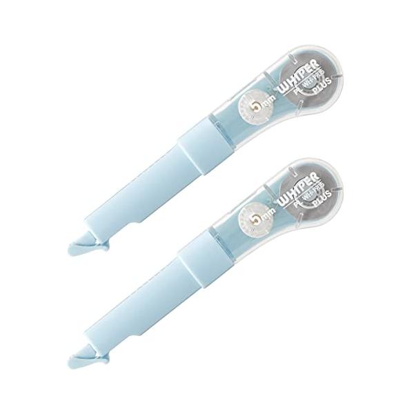 2個セットブルー/2個 (x 1)/WH-1905・Color:ブルーStyle:2個セット・パッケージ個数:1・いつものペンのような使い心地 スリム と なめらか を追求した修正テープ「ホワイパー PL」・テープ幅：5mm / テープの長...