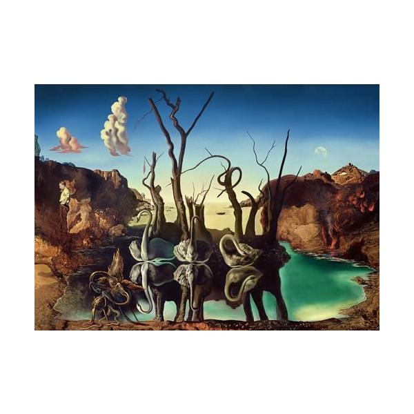 Nowy designダリ「水面に象を映す白鳥」 1000ピース/-/12000193・Color:ダリ「水面に象を映す白鳥」 1000ピース・パッケージ個数:1・シュルレアリスムの代表的作家と言われるサルバドール・ダリの作品を、1000ピ...