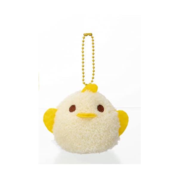 マスコットサイズイエロー/-/7336-8・Style:マスコットサイズ・ふわもこ生地のボールチェーン付きぬいぐるみ・対象年齢6歳以上・およそのサイズ幅8?高さ6?奥行6cm・およその重さ15グラム・ジェイアール東海フードサービス株式会社許諾済