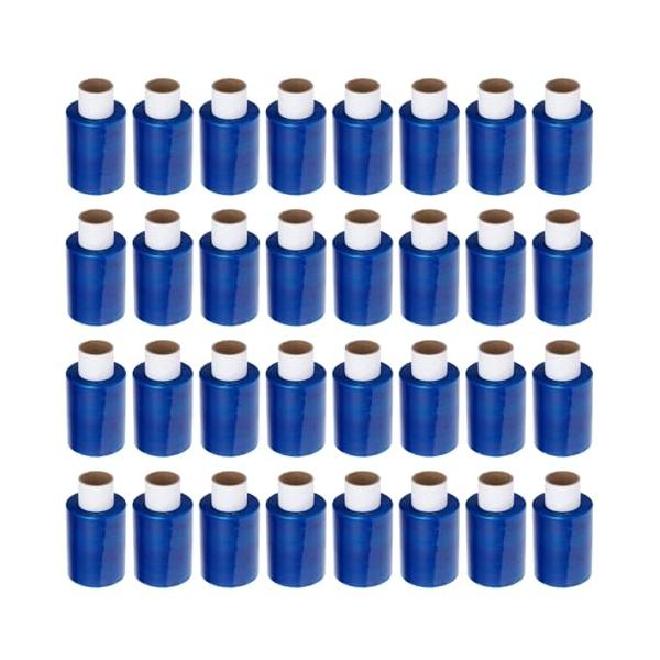 ラップ32個ブルー/-/-・Color:ブルーStyle:ラップ32個・パッケージ個数:1・用途：商品の区別、新聞・雑誌、段ボールの梱包や部品・パーツのまとめ、商品の保護・梱包、長物の荷崩れを防ぐなど・フィルムサイズ：幅10cm×長さ150...