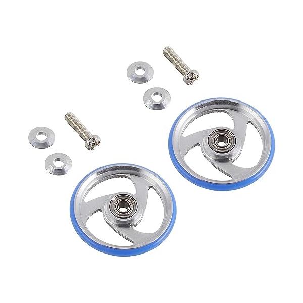 -/-/15251-000・ミニ四駆グレードアップパーツ・軽量で低摩擦を実現した速度重視型アルミベアリングローラー・滑らかな高速回転を生むボールベアリング・コーナリング性能を向上させ、スピードアップにも貢献