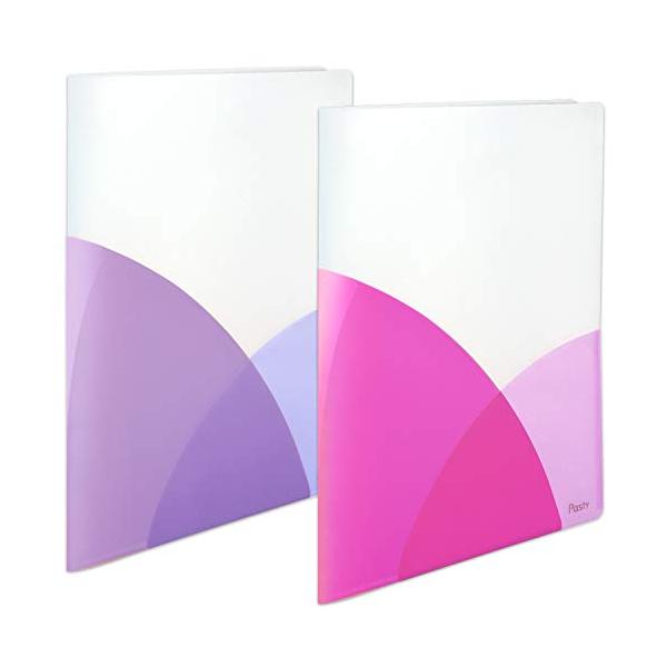 A4 4ポケットライトパープル(ラズベリーピンク&amp;ブルーベリーパープル)/-/FC-860SHF 98-862+98-863・Color:ライトパープル(ラズベリーピンク&amp;ブルーベリーパープル)・パッケージ個数:1・スリムで...