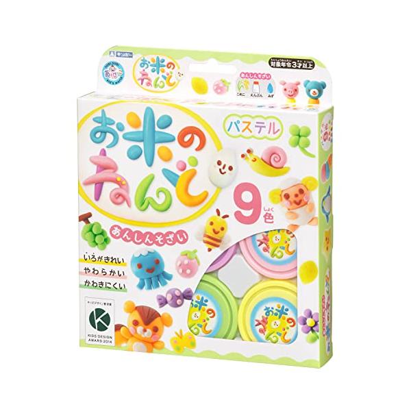 パステル9色セットマルチ/-/462-301・パッケージ個数:1・常温・原材料: 【材質】(br)米粘土：米粉・水・塩分・食用顔料・保存料(br)容器・フタ：PP(br)トレー：PS・ブラント名: ギンポー・メーカー名: 銀鳥産業(Ginc...