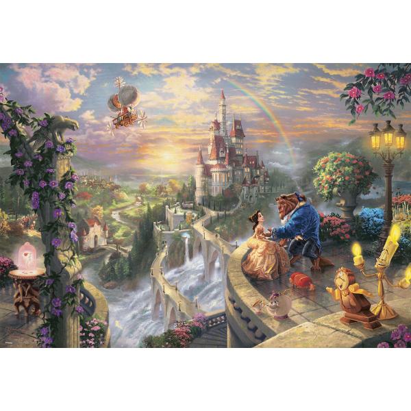・(C)Disney. Beauty and the Beast Falling in Love (C) 2010 Thomas Kinkade・形:長方形・商品モデル番号:D-1000-487・種類:単品
