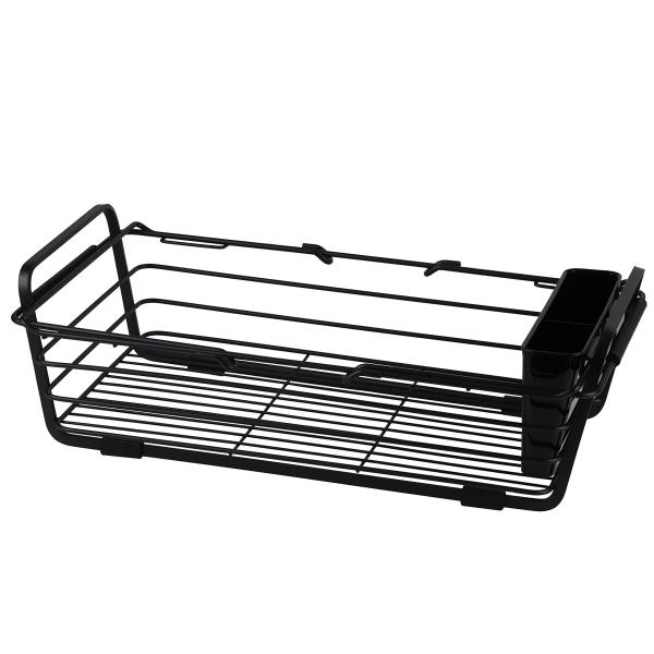 ・製品サイズ:(約)幅24.5×奥行41.5〜57×高さ13.5cm、製品重量:(約)1.05kg・水切りポケットサイズ:(約)幅18×奥行4.5×高さ9cm(ポケット中央に仕切り有り)・耐荷重:(約)4kg・素材・材質:本体/鉄(エポキシ...